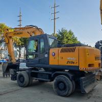 China Hyundai R210w-7 Wheeled Excavator Fast Moving Second Hand 20.5t for sale