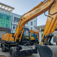 China Hyundai R210w-7 Wheeled Excavator Fast Moving Second Hand 20.5t for sale