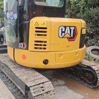 China Used  mini excavator  CAT303 with driving cab  hand earth digger China mini digger for sale