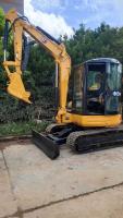 China Used  mini excavator  CAT303 with driving cab  hand earth digger China mini digger for sale