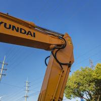 China 2.1m3 Bucket Capacity Used Wheel Excavator Second Hand Hyundai 210 7 Excavator for sale