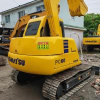 China medium digger machine with Japanese engine used komatsu pc60-7/secodn hand excavator komatsu pc60-7 on sale for sale