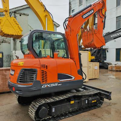 China Used Doosan 55 Mini Excavator  Low Emissions Compact Construction Diggers for sale