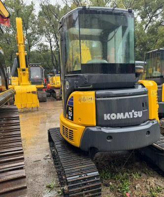 China Used Komatsu PC55MR Mini Excavator 5.5T with 1.2m3 Bucket for sale