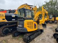 China Used Komatsu PC55MR Zero Tail Swing Compact Excavator for sale