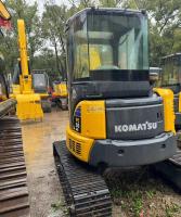 China Used Komatsu PC55MR Zero Tail Swing Compact Excavator for sale
