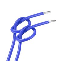 China 12AWG 600V/200C Silicone Rubber Cables UL3074 Blue For Heater for sale