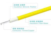 China CCC 300V/180C Silicone Rubber Insulated Wires Yellow Light Industrial Power Heater for sale