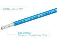 China UL8207 FEP wires 20AWG 300V/180C red for heater home appliance light industrial power for sale