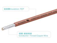 China 20AWG Brown FEP Insulated Wire UL758 AWM1331 600V/150C For Heater Home Appliance Light for sale