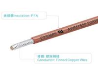 China UL1859 PFA Wires Brown 600v 150c AWM1859 VW-1 For Lighting Home Appliance Heater for sale