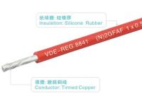 China VDE 2GFAF Silicone Rubber Cables 300V 180C For Lighting Heater Robot for sale