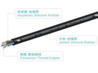 China UL4330 Silicone Rubber Cables 3*14AWG 300V/150C FT2 Black For Home Appliance for sale