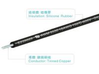 China 10AWG FT2 Black Silicone Rubber Wires Tinned Copper Conductor UL3530 For Home Appliance for sale