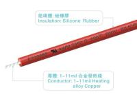 China FT2 Red Silicone Rubber Insulated Cable UL3350 600V / 200C For Robot for sale
