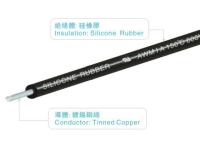 China UL3137 silicone rubber cables 600v 150C  24AWG FT2  black home appliance uav lighting for sale