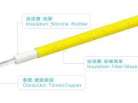 China UL3068 silicone rubber cables 300v 150C  28AWG FT2  yellow home appliance uav lighting for sale