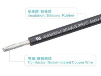 China UL3251 Silicone Rubber Wires 600v 250C 18AWG FT2 Home Appliance Uav Lighting for sale