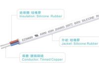 China AWM4594 FT2 Silicone Rubber Wire Cables 600V 200C UL758 Yelow / Green Robot for sale