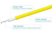China UL3252 600V 250C 10-30AWG Fiberglass Silicone rubber wires FT2 for home appliance,lighting,heater,industrial power for sale
