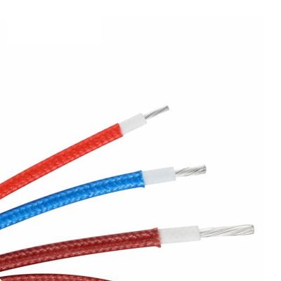 China UL3068 Certified 300V Rated Voltage 305m/roll Silicone Fiberglass Braided Wire for Coffee Machine Applications for sale