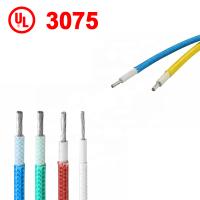China UL3075 10AWG Silicone Fiberglass Braided Wire with 600V Rated Voltage and 200C Temperature Rating for Industrial Heaters for sale
