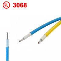 China UL3068 High Temperature Resistance 300V 150C Silicone Fiberglass Braided Wire for Motors and Generators for sale