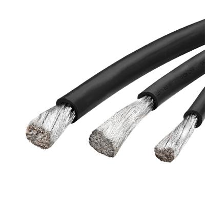 China 200C 600V High Temperature Silicone Battery Cable with Tinned Copper Conductor for sale