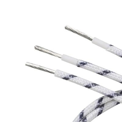 China Silicone Rubber Fiberglass Braided Wire High Temperature Resistant 600V 200C UL3071 for sale