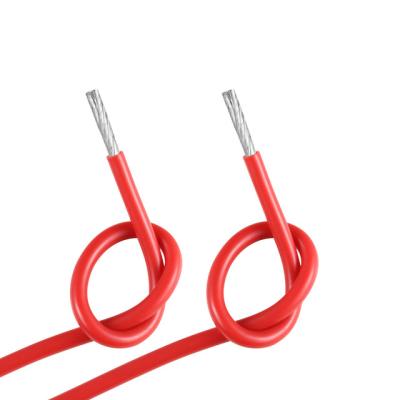 China Red Silicone Flex Cable / Silicone Coated Electrical Wire 300V 150C UL3132 for sale