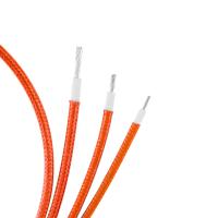 China Home Appliance Fiberglass Braided Lamp Wire , Braided Insulated Wire AWM3712 for sale