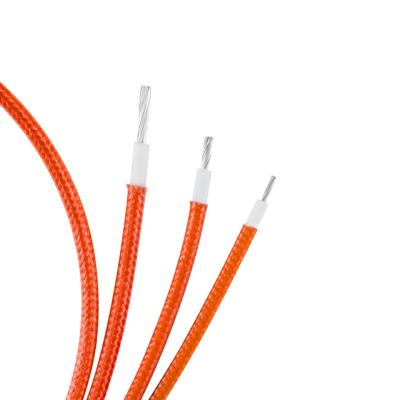 China Home Appliance Fiberglass Braided Lamp Wire , Braided Insulated Wire AWM3712 for sale