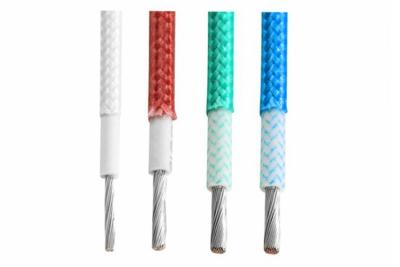 China Braided Fiberglass Insulated Copper Wire UL3122 20awg 18awg 16awg UL Certificated for sale
