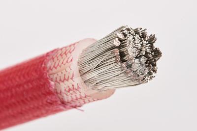 China Flexible VDE 150mm Fiberglass Insulated Copper Wire 300V for sale