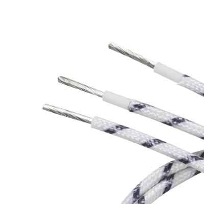 China UL 3122 24AWG 7/0.20mm  silicone rubber tinned copper wire 300V 200C red black white blue for sale