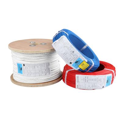 China UL3122 silicone Insulated Wire  16AWG 7/0.49mm  300V 200C fiber glass braided wire  black white blue yellow for sale