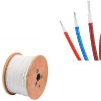 China Fiberglass Braided 18AWG 300V Silicone rubber Insulated Wire UL3122 for sale
