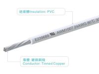 China 610m Solid PVC Insulated Copper Wire UL1007 Electric Hook Up Cable for sale
