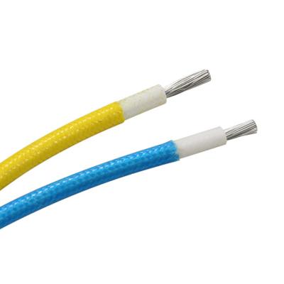 China 24 AWG Flexible Rubber Braided Silicone Coated Wire Cable For Industrial Power for sale