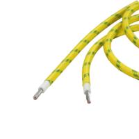 China 0.5Sqmm Braided Silicone Rubber Insulated Wire UL3122 Flexible Industrial Wire for sale