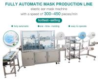 China Efficient 3 Ply Mask Making Machine Outer Inner Ear Band  300-500 Tablets / Min for sale