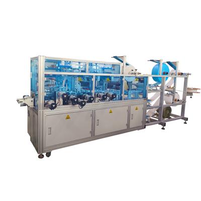 China High Capacity Ultrasonic 3 Ply Face Mask Making Machine With Elastic Ear Band for sale