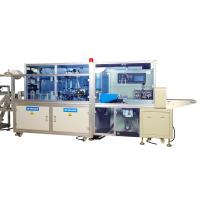 China 400pcs / Min 3 Ply Face Mask Making Machine , Elastic Ear Band Plane Mask Machine for sale