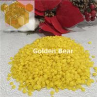 China Saponification 75mg/G 110mg/G 1lb Yellow Beeswax Pellets For Candle Making for sale