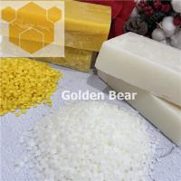 China Saponification 75mg/G 110mg/G 1lb Yellow Beeswax Pellets For Candle Making for sale