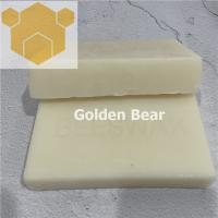 China 1lb Lubricating Natural Beeswax Block Cosmetics Crude Ivory White Beeswax Slabs for sale