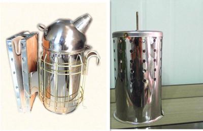 China 25cmx10.5cm Round Head Bee Hive Smoker Honey Beekeeping Equipment for sale