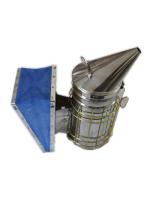 China ISO S M L Conic Stainless Steel Bee Hive Smoker Beekeeping Equipment With Heat Shield for sale