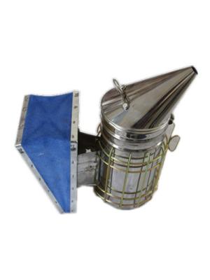 China ISO S M L Conic Stainless Steel Bee Hive Smoker Beekeeping Equipment With Heat Shield for sale