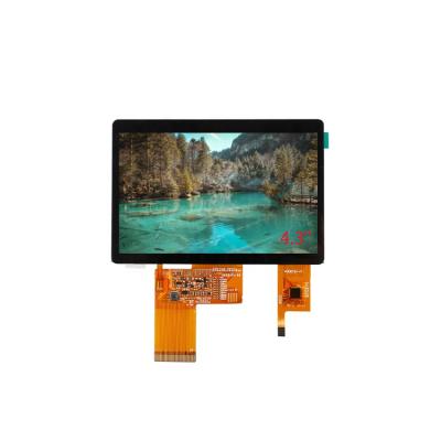 China 4.3 Inch IPS TFT Display 480x272 Resolution LCD Display Modules High Brightness With RGB Interface for sale